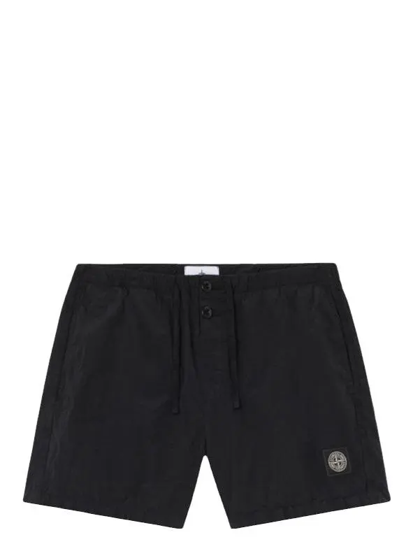 Stone Island Nylon Metal Econyl B100003 Shorts - Black