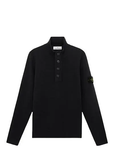 Stone Island Lambswool Sweater - Black