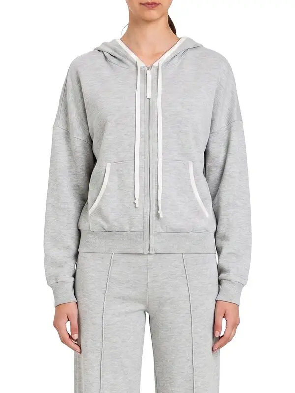 TWINSET U & B Zip-up Hoodie - Grey