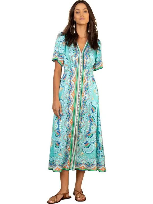 Hale Bob Maverick Midi Dress - Blue