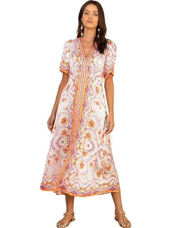 Hale Bob Maverick Midi Dress - Neutral