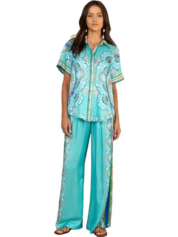 Hale Bob Aviara Silk Shirt - Blue