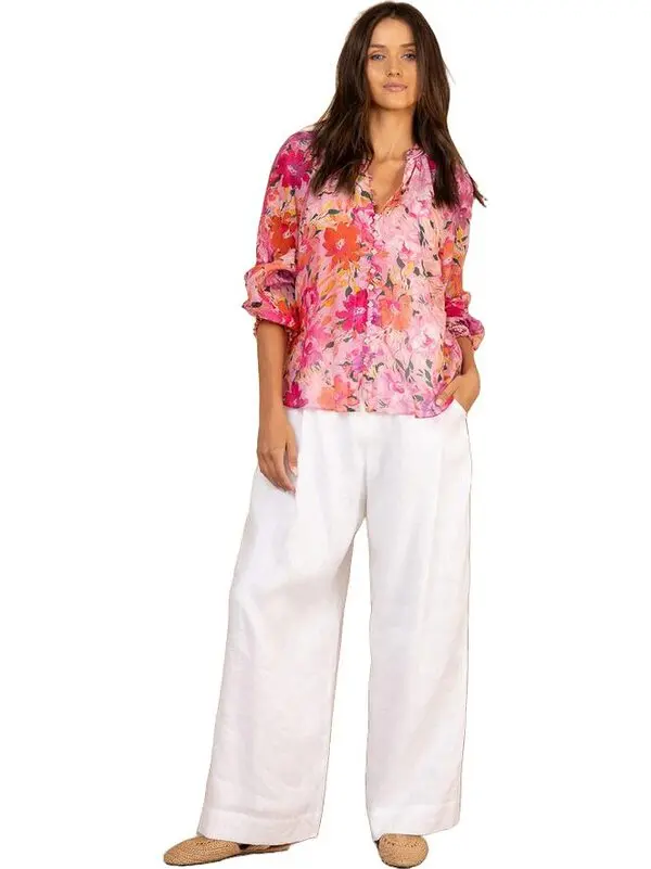 Hale Bob Huxley Voile Top - Pink