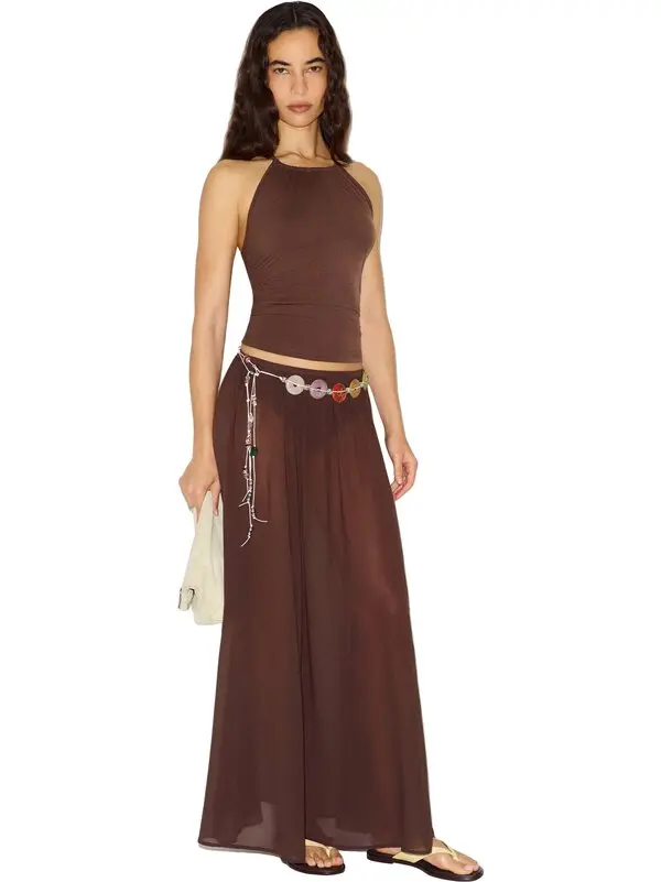 REFORMATION Bondi Knit Top - Brown