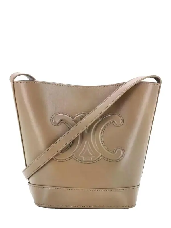 Celine Cuir Triomphe Small Bucket Bag - Neutrals