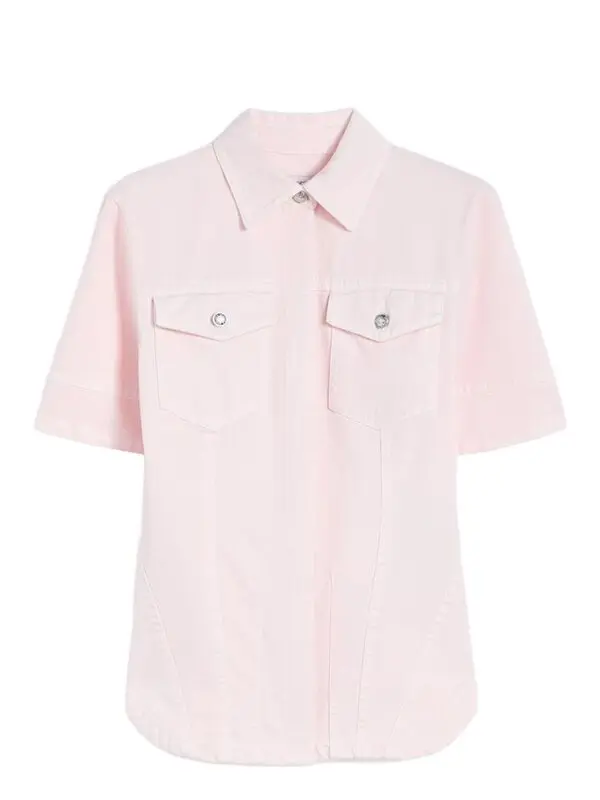 Max Mara Slim-fit Bull Denim Shirt - Pink