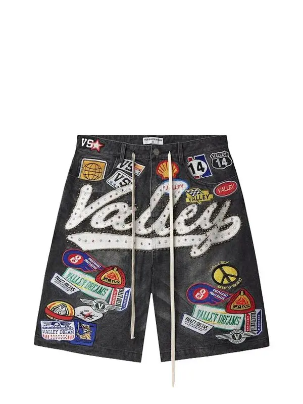 VALE FOREVER 1980's Jorts - Black/wash