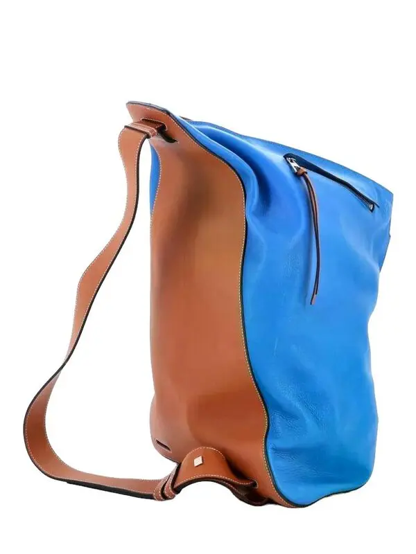 Loewe Anton Sling Bag In Leather - Blue