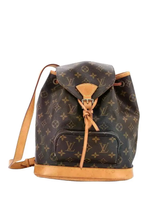 LOUIS VUITTON Montsouris Mm Monogram Canvas Backpack - Brown