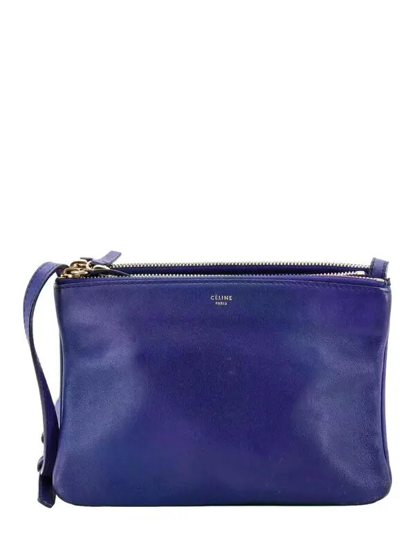 Celine Trio Small Leather Bag - Blue
