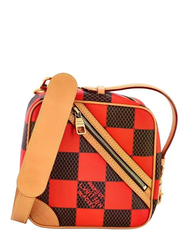 LOUIS VUITTON Damier Pop Chess Messenger Bag - Red