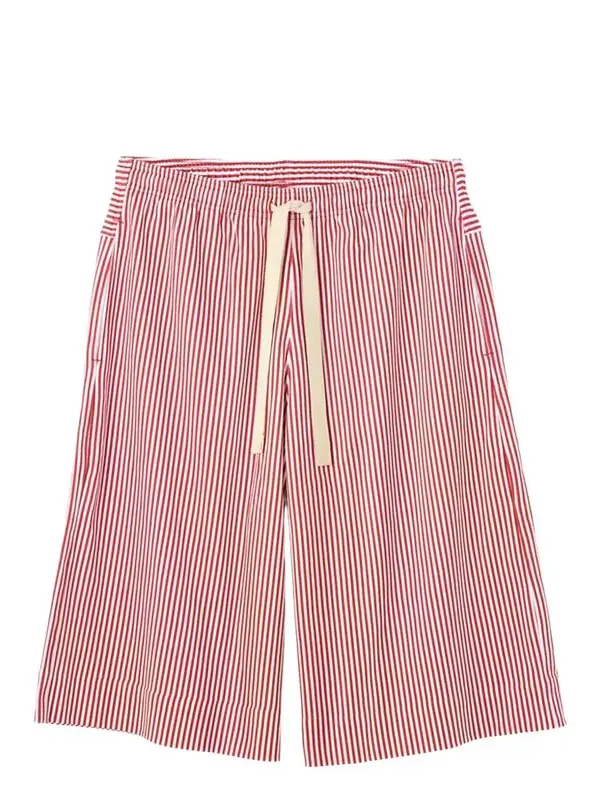Jacquemus Striped Drawstring Shorts - Red