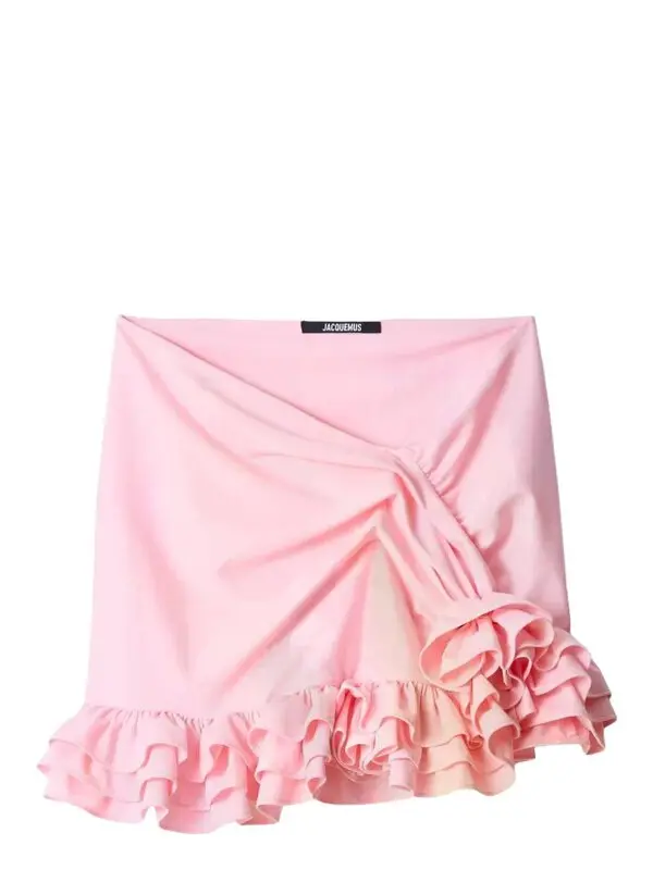 Jacquemus The Playa Ruffled Mini Skirt - Pink