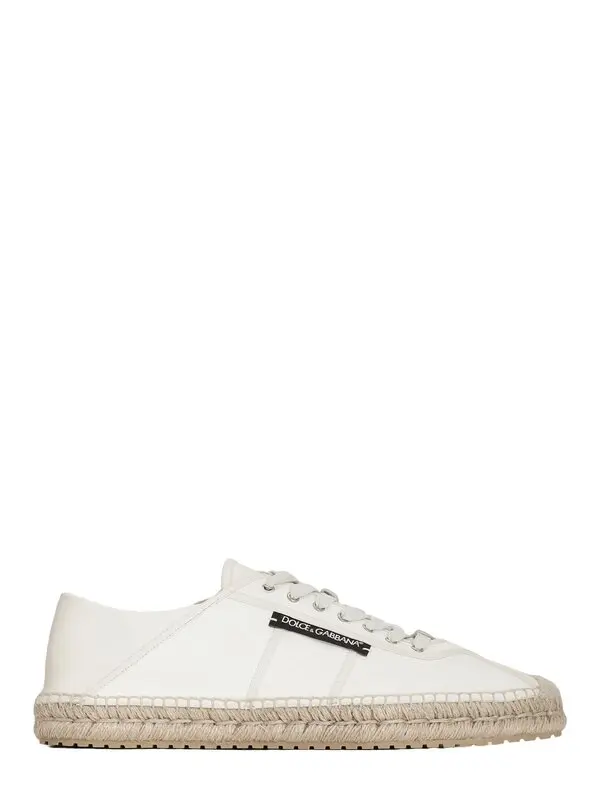Dolce & Gabbana Split Lambskin Espadrilles - White