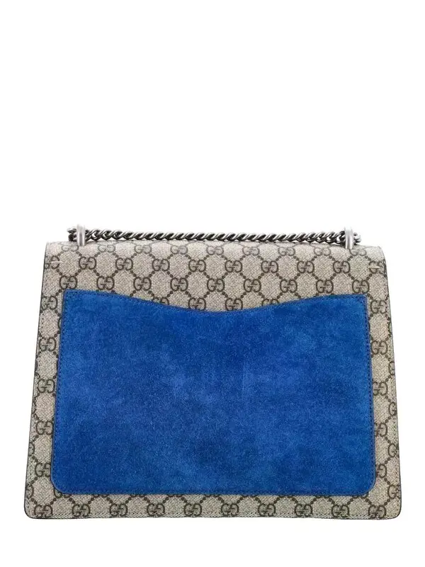 Gucci Dionysus Medium Shoulder Bag In Gg Coated Canvas - Blue