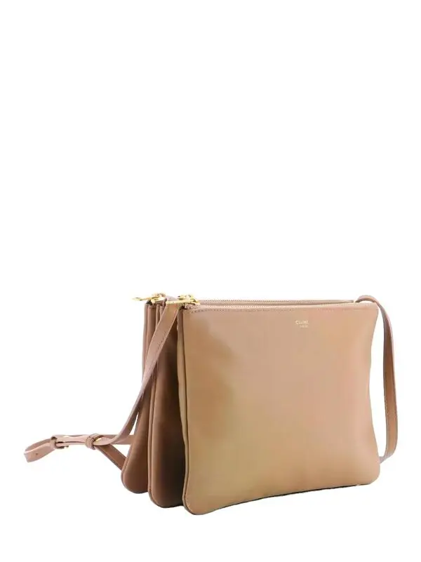 Celine Trio Leather Large Crossbody Bag - Neutrals