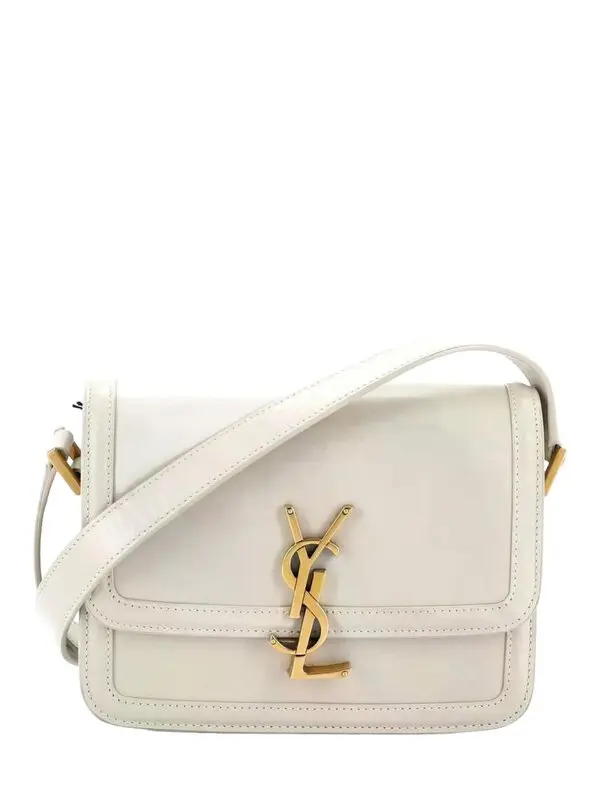 Saint Laurent Solferino Bag Leather Small Crossbody Bag - Neutrals