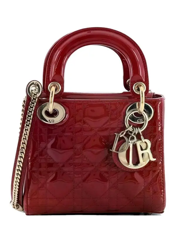 Dior Lady Chain Bag - Red