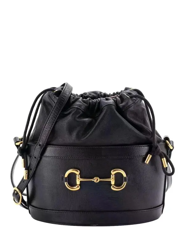 Gucci Horsebit 1955 Small Bucket Bag - Black