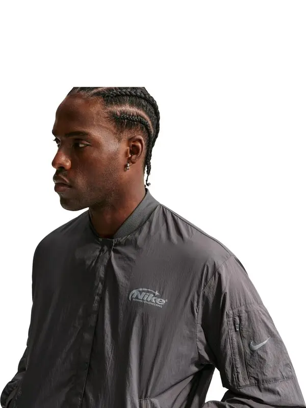 Nike Repel Uv Protection Running Bomber Jacket - Brown