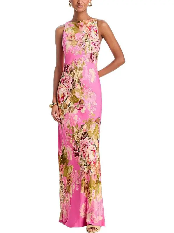 Hemant & Nandita Printed Maxi Dress - Pink
