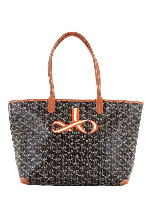 Goyard Pm Artois Tote Printed Coated Canvas - Brown