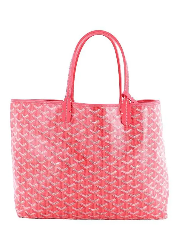 Goyard Pm Saint Louis Reversible Tote Coated Canvas And Printed Canvas - Red