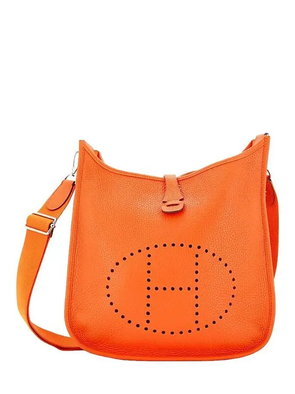 Hermès Pm Evelyne Bag Gen Iii Clemence - Orange