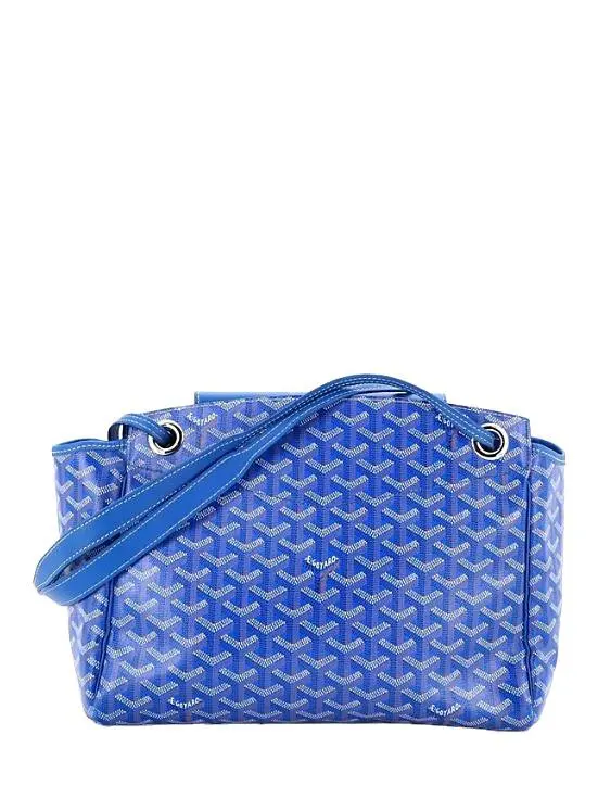 Goyard Pm Rouette Bag Coated Canvas - Blue