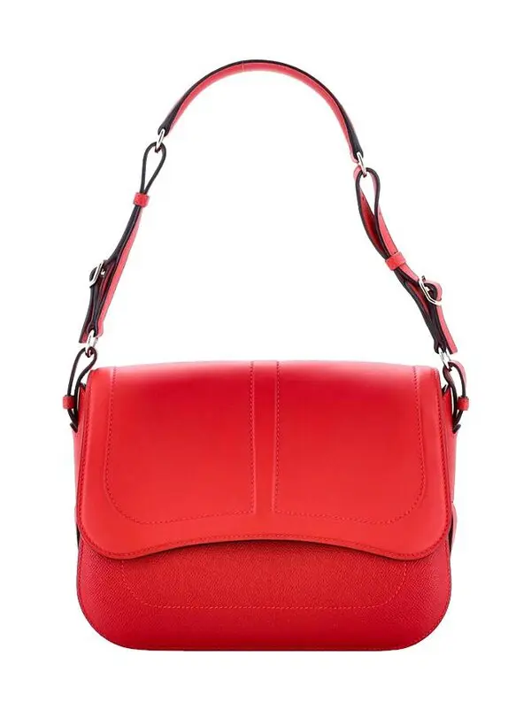 Hermès Harnais Shoulder Bag Epsom And Swift - Red