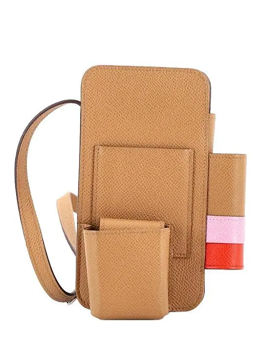 Hermès Hermesway Phone Case Crossbody Bag Epsom - Brown