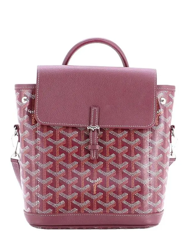 Goyard Alpin Backpack Coated Canvas - Burgundy