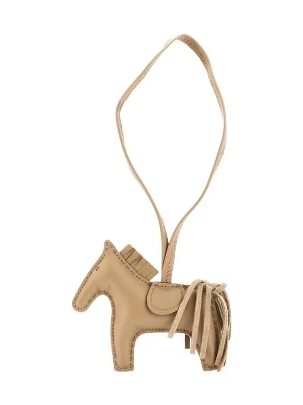 Hermès Pm Mono-tone Grigri Rodeo Bag Charm Leather - Brown
