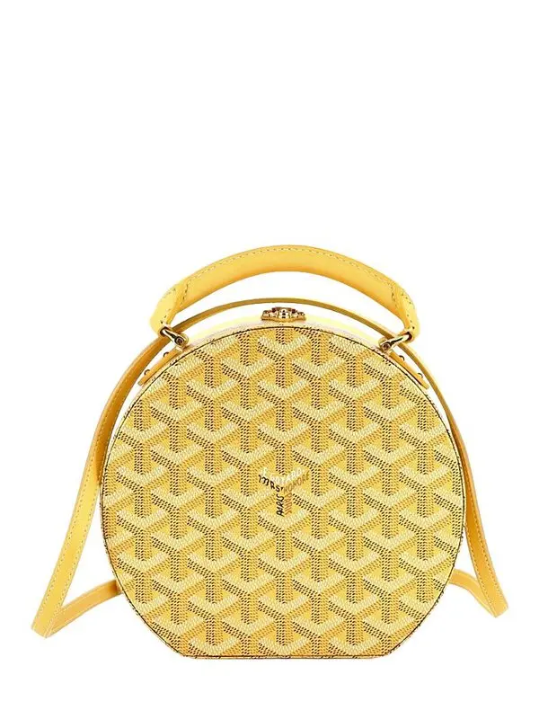 Goyard Alto Hatbox Bag Coated Canvas - Yellow