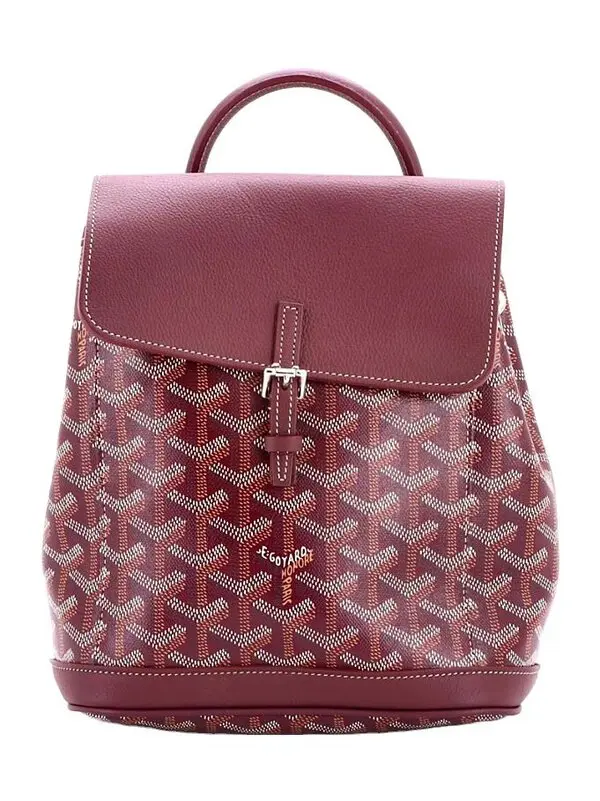 Goyard Alpin Backpack Coated Canvas - Burgundy