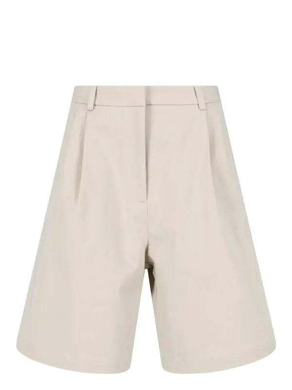 THE FRANKIE SHOP Marfa Tailored Shorts - Beige