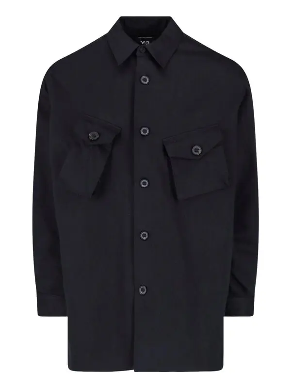 Y3 Aspesi Button-up Shirt - Black