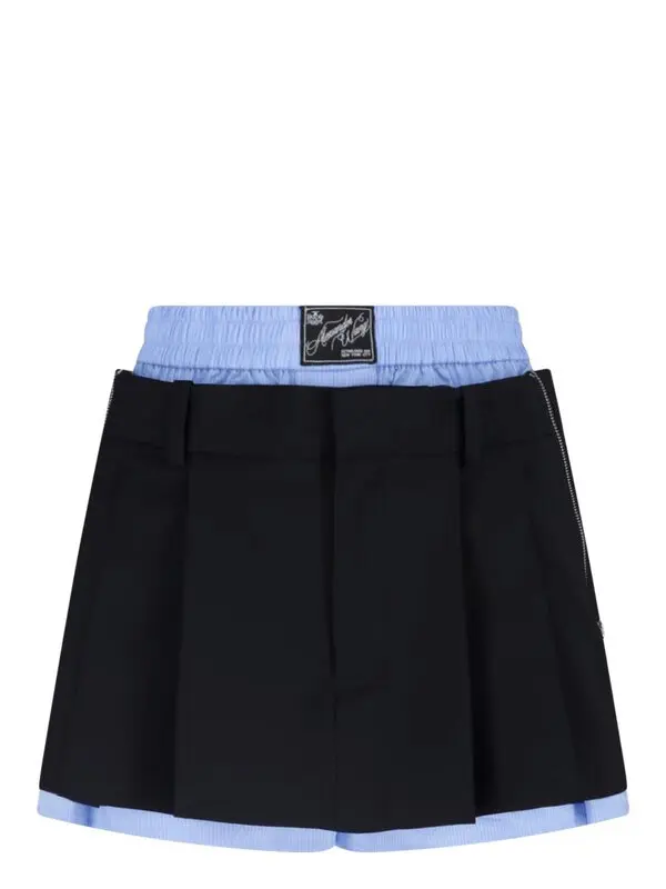 Alexander Wang Mini Logo Skort - Black