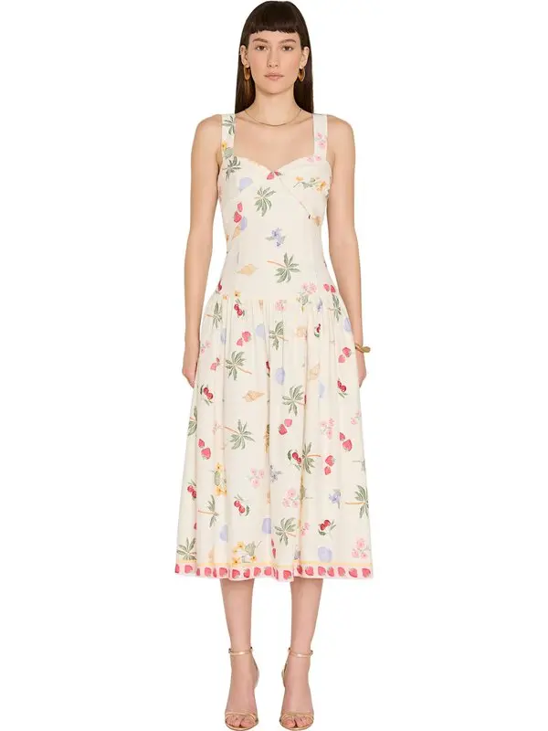 Amanda Uprichard Soho Midi Dress - Boardwalk Print