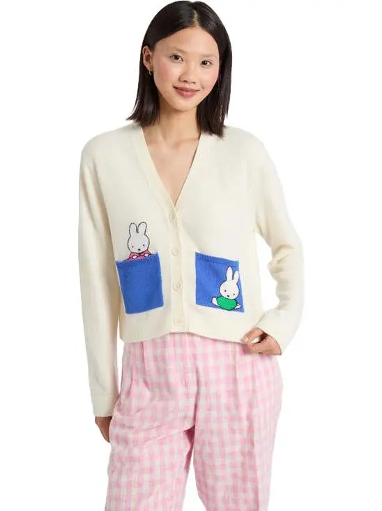 Chinti & Parker Wool-cashmere Miffy Pocket Cardigan - Cream
