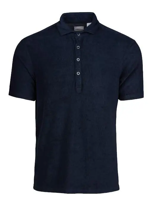 Swims Myrtos Velour Cover-up Polo - Navy
