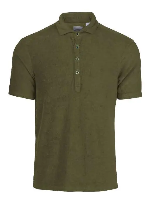 Swims Myrtos Velour Cover-up Polo - Olive