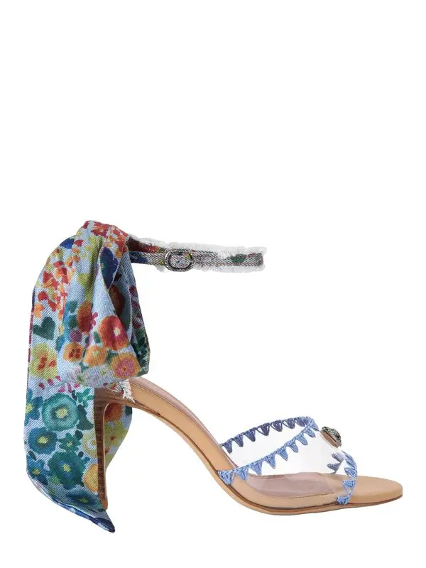 Kurt Geiger Vinyl Scarf Sandal - Light/pastel Blue