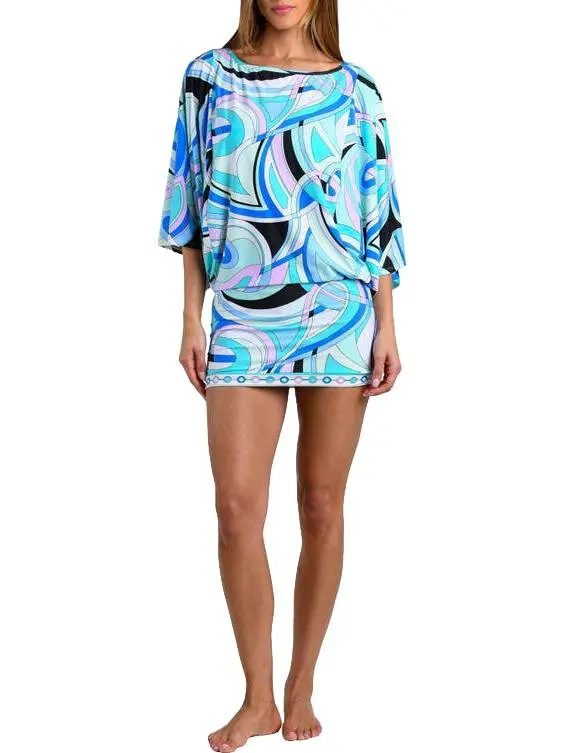 SUNSHINE 79 Studio Swirl Minidress - Seafoam