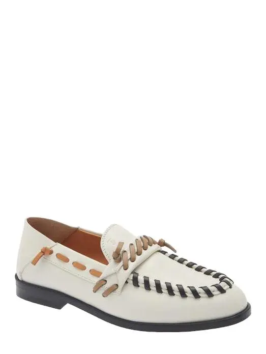 TOD'S Italian Calfskin Leather Loafer With Whipstitching - Altraversione