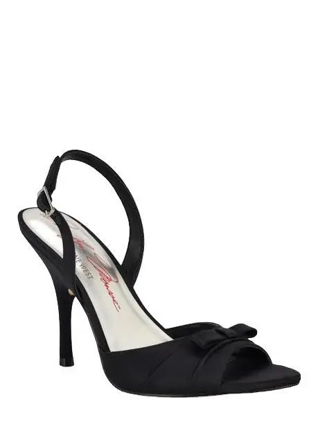 Nine West Vixxie Slingback Pointed Toe Sandal - Black