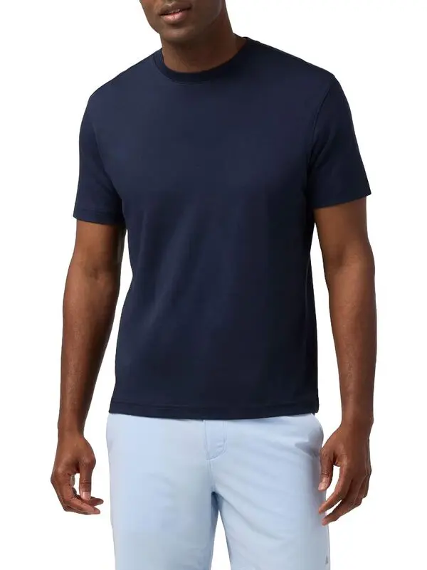Mizzen+main Palmer Solid Pima Cotton T-shirt - Midnight Blue_1
