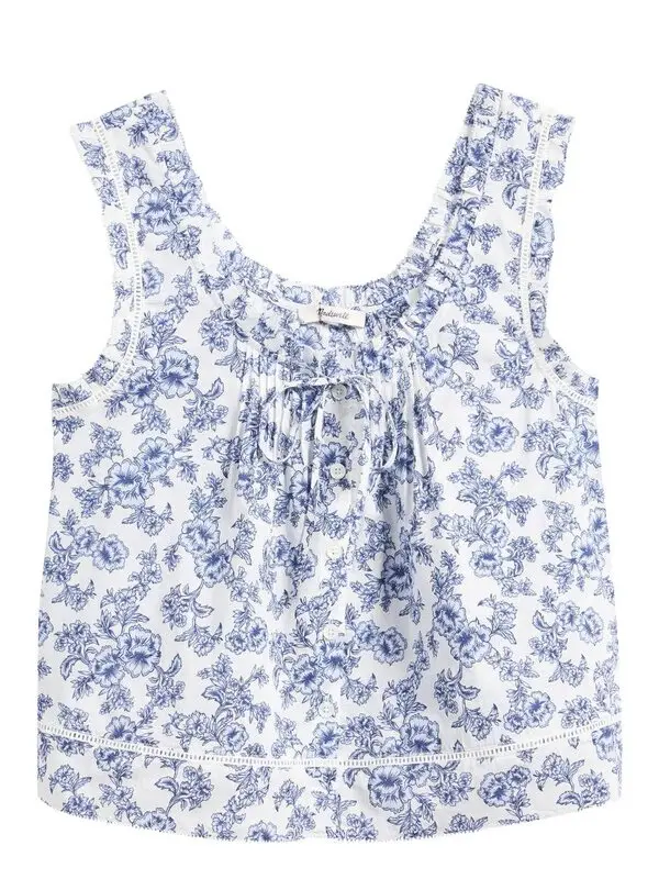Madewell The Leah Top - Sky Blue