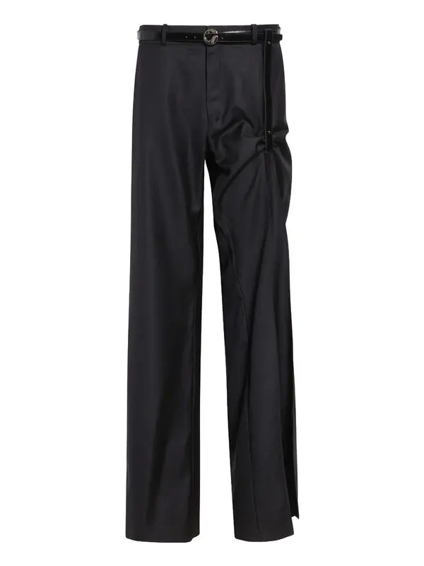 Coperni Suspended Leg Tailored Wool Pants - Black