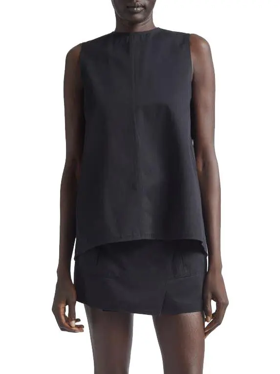 Proenza Schouler Sleeveless Cotton Drill Top - Black